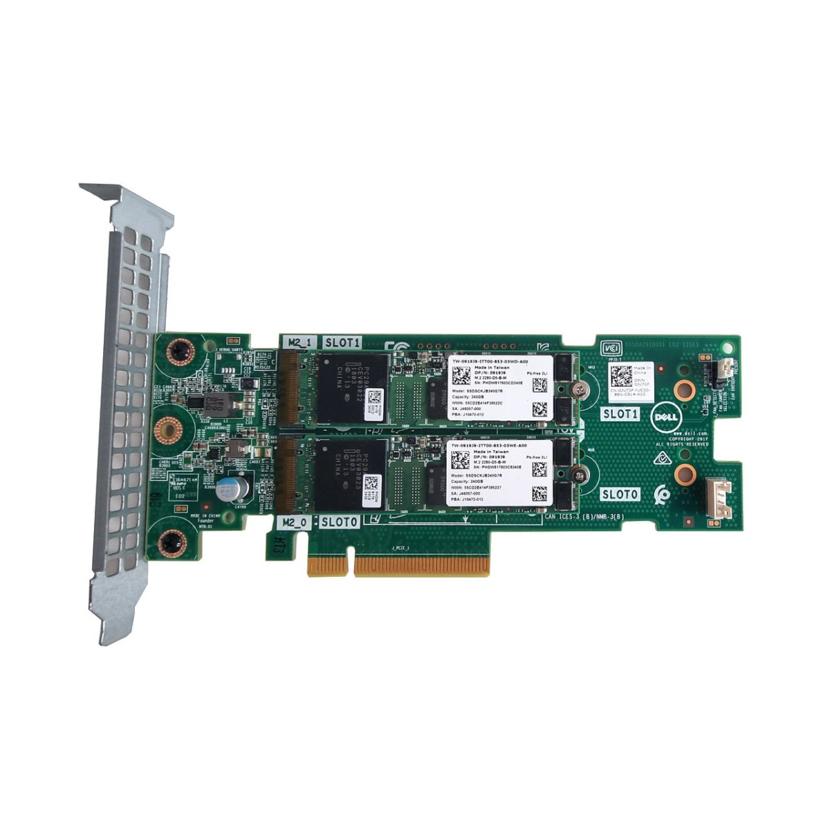 ADAPTER DELL BOSS 2x240GB SSD M.2 PCIe FULL 0JV70F